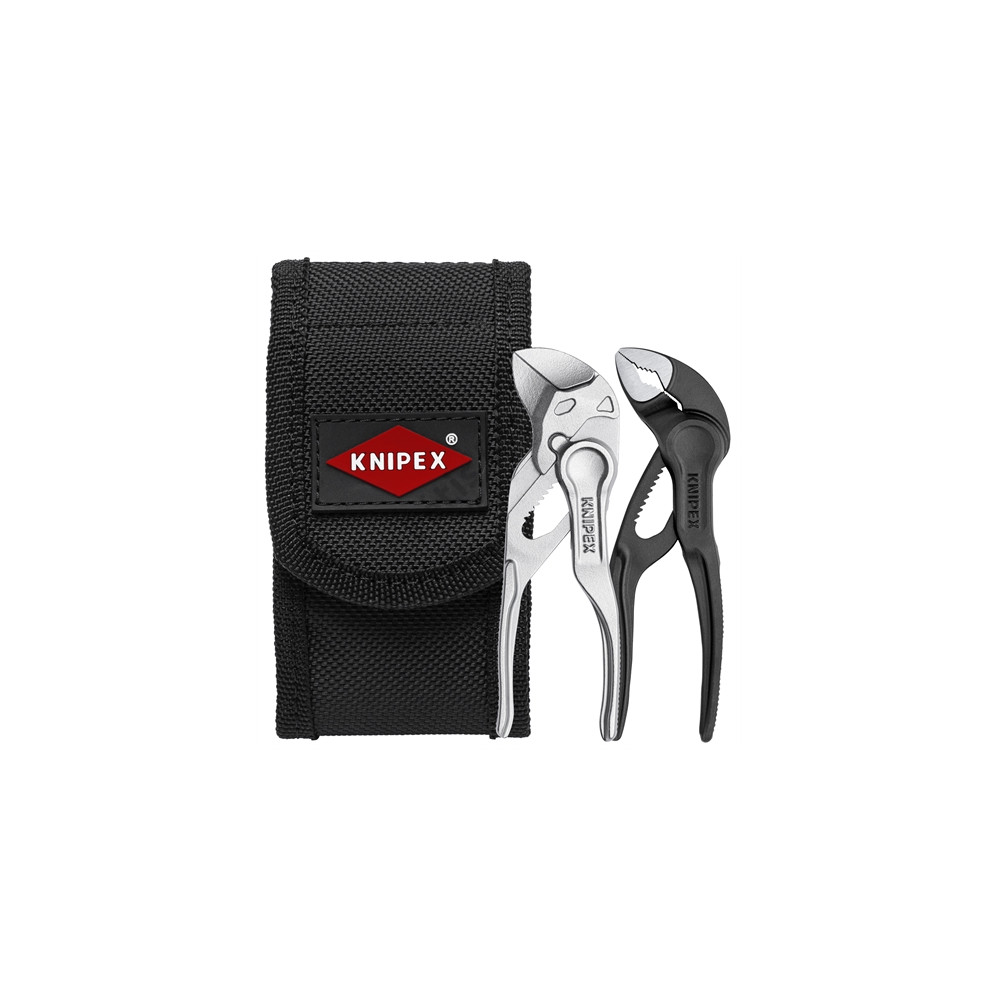 Knipex XS mini vízpumpafogó készlet 100mm 2 részes, övtáskában