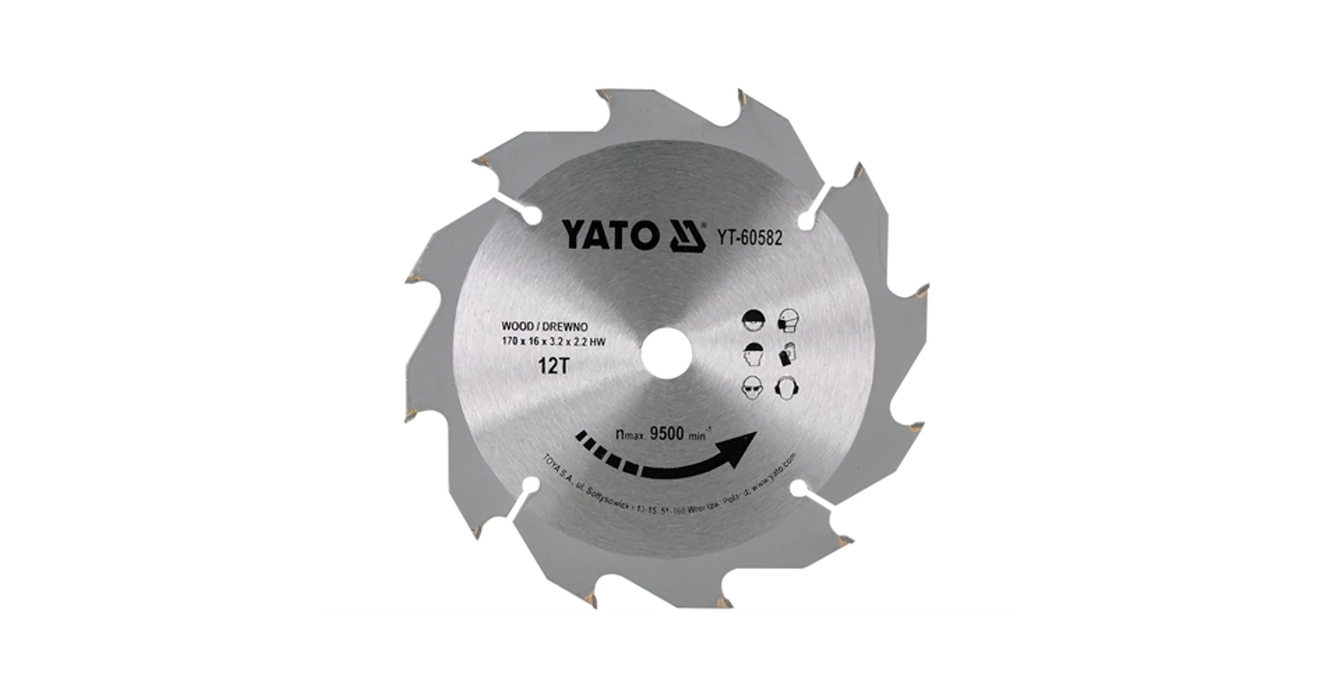 YATO Körfűrészlap fához 170 x 16 x 2.2 mm / 12T (YT-60582) - Fétis ...